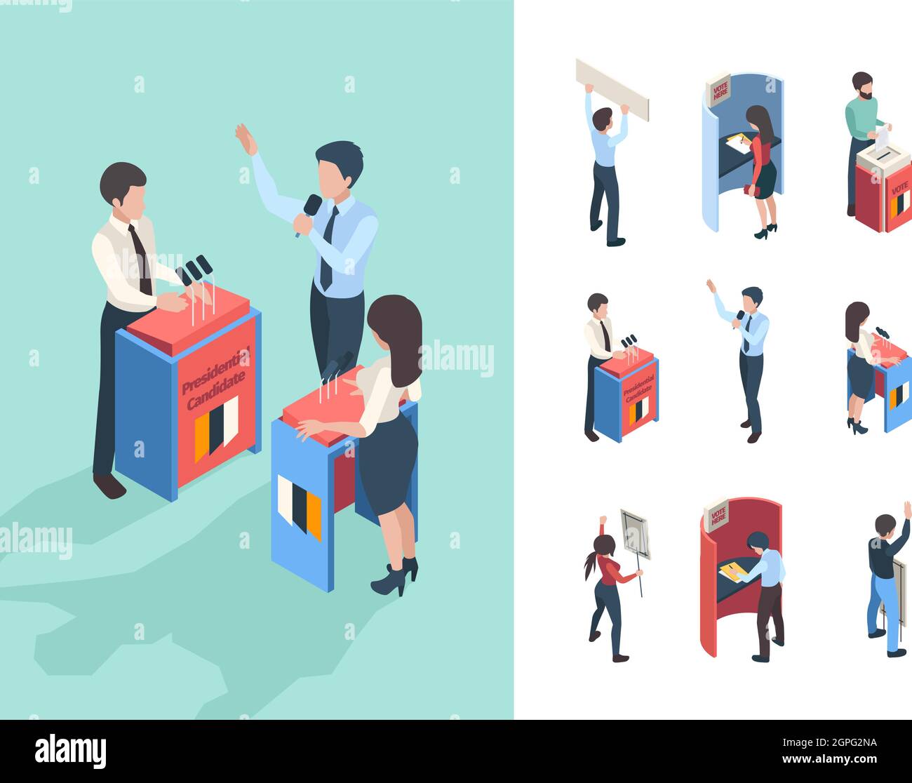 Political campaign meeting Stock Vector Images - Alamy