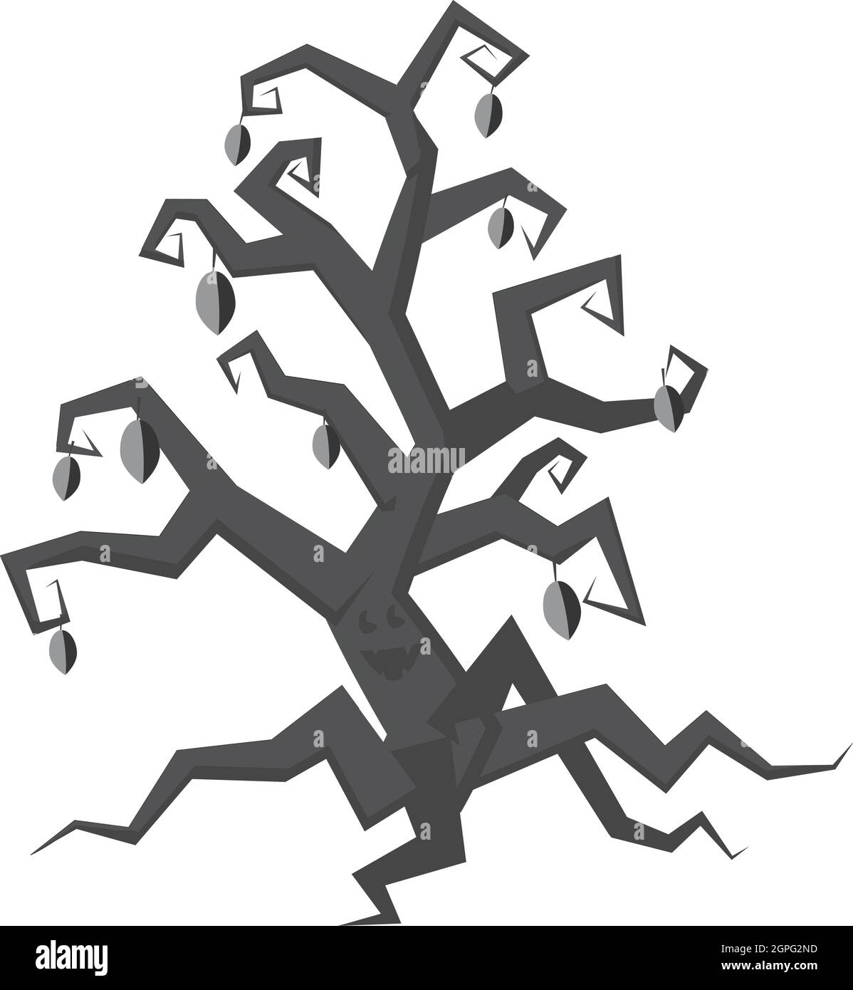 Scary tree vector hi-res stock photography and images - Alamy