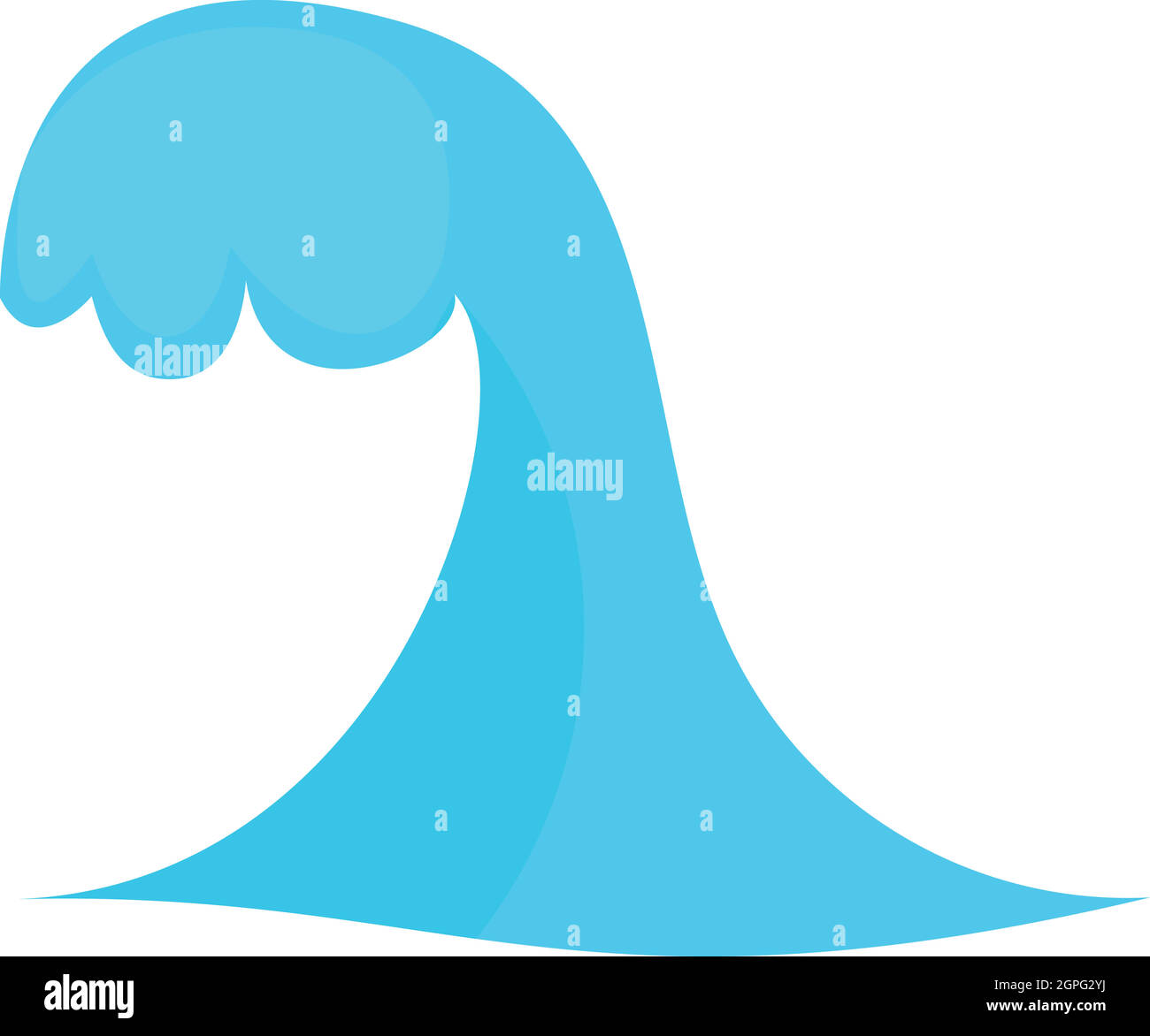 Wave icon, cartoon style Stock Vector Image & Art - Alamy