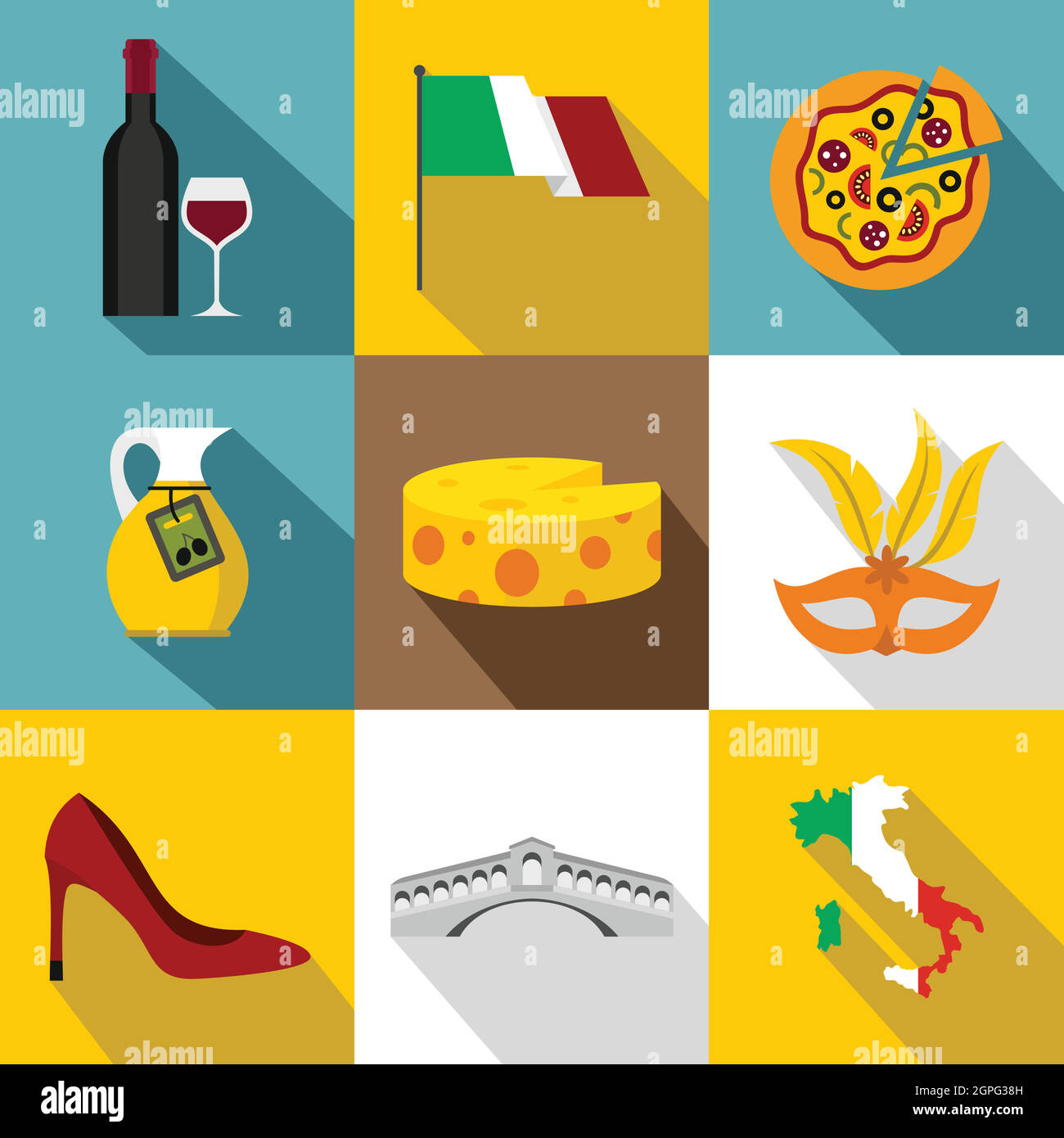 Olives icon in flat hi-res stock photography and images - Alamy