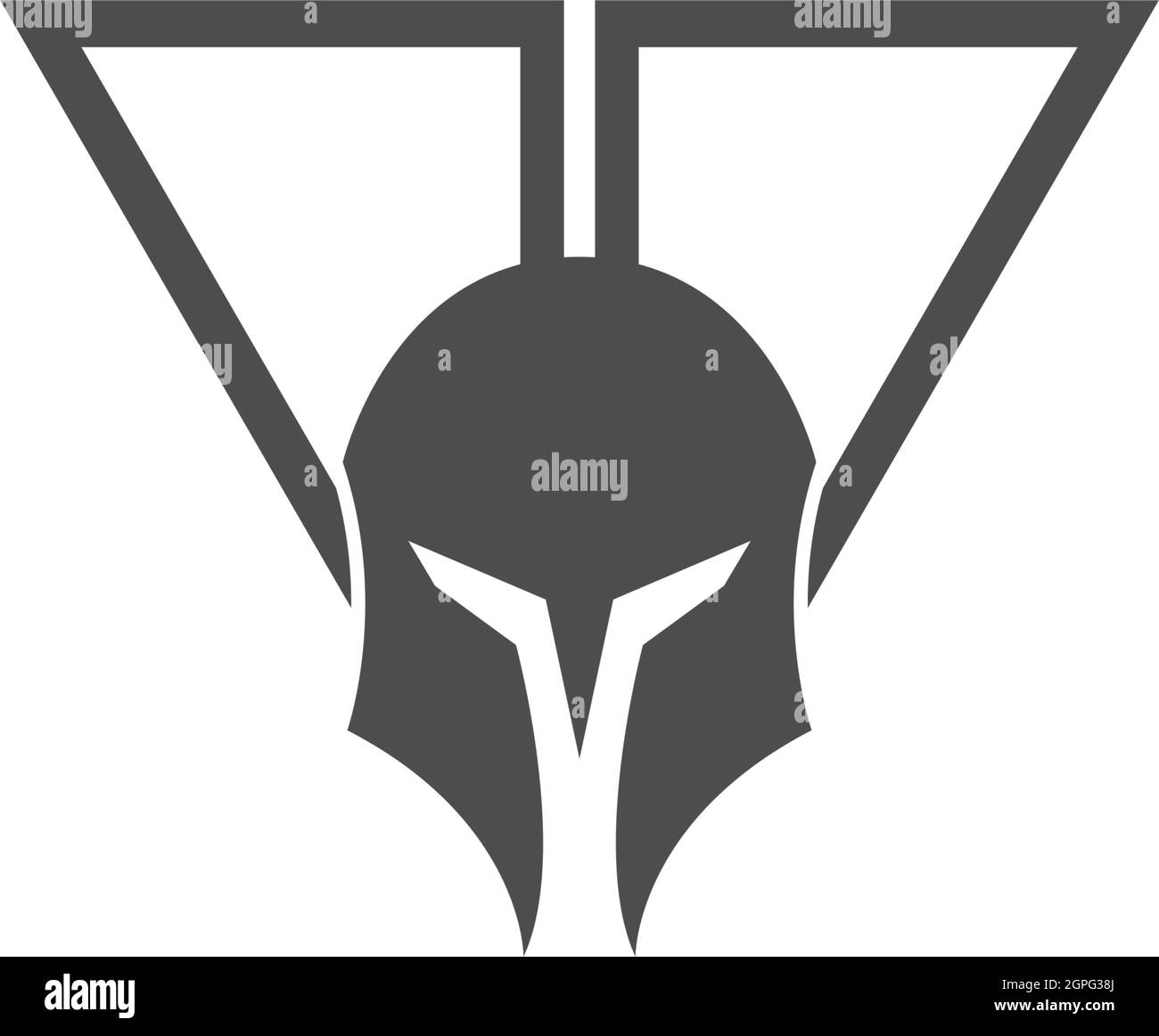 Gladiator head icon logo design concept vector illustration Stock ...