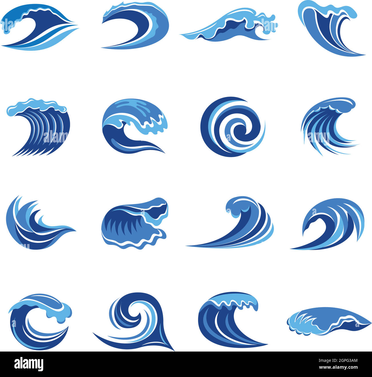 Smooth blue icons hi-res stock photography and images - Alamy