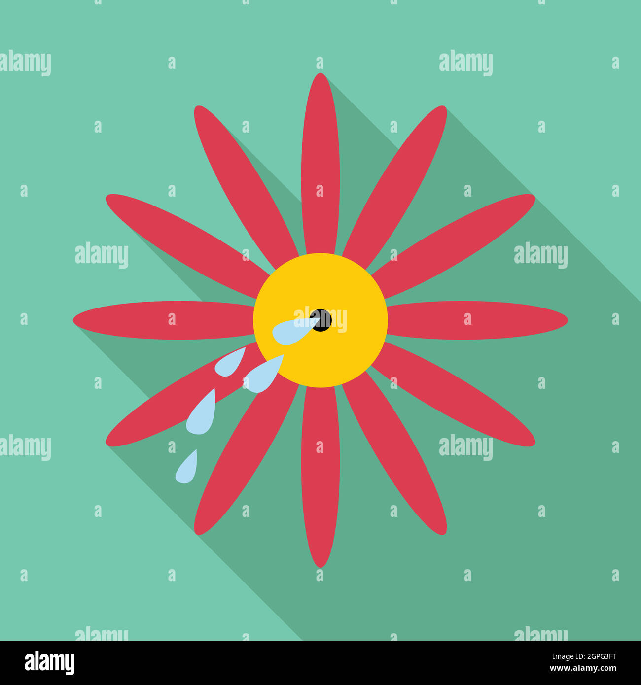 Watering flower plant Stock Vector Images - Alamy