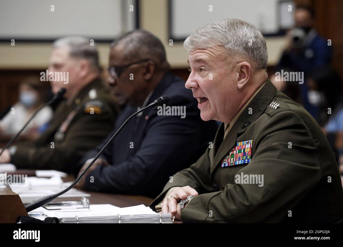 Washington, DC. 29th Sep, 2021. Marine Corps Gen. Kenneth F. McKenzie ...