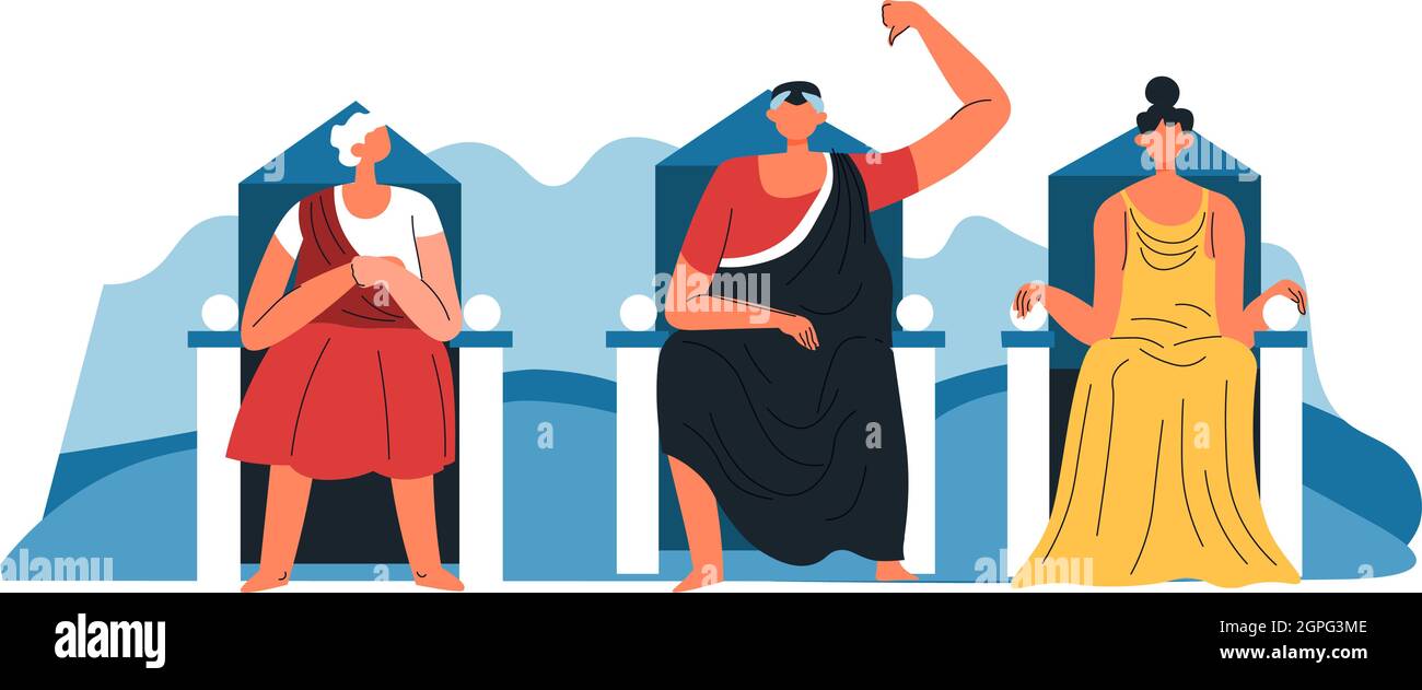 Roman voting, judge showing no negative answer Stock Vector Image & Art ...