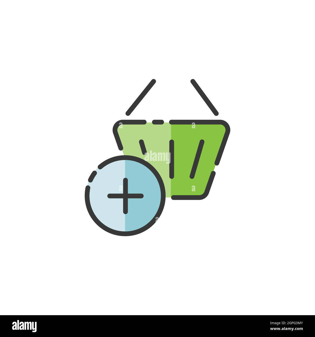 Add basket icon Stock Vector Images - Alamy