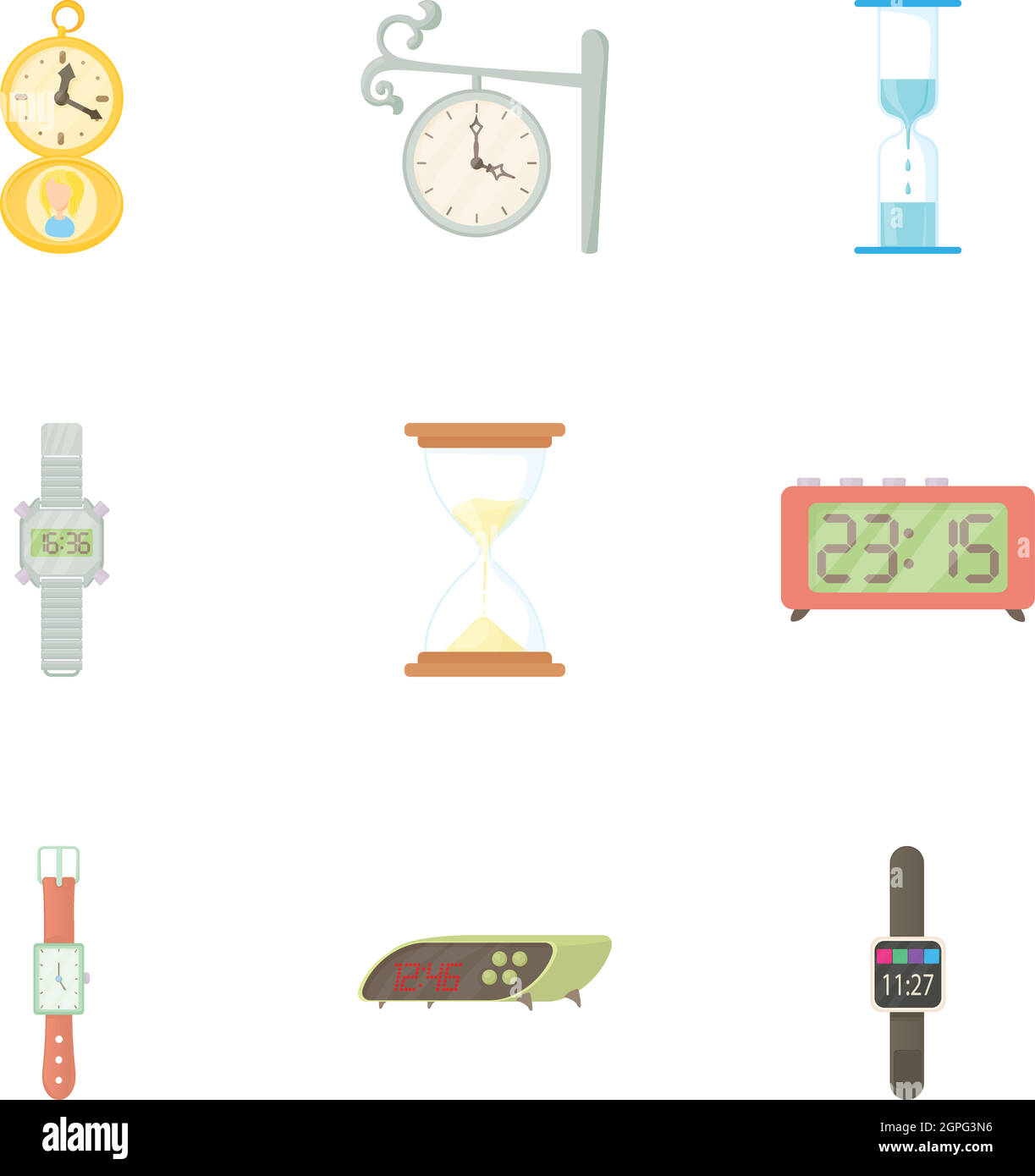 Timer icons minute time Stock Vector Images - Alamy