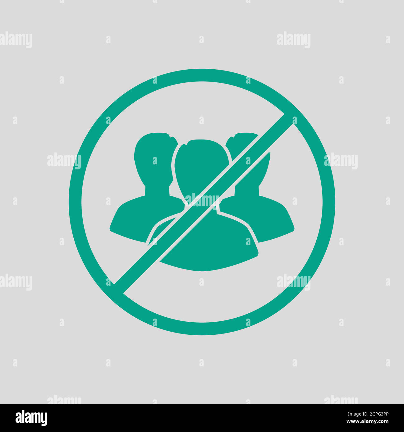 No Meeting Icon Stock Vector Image & Art - Alamy