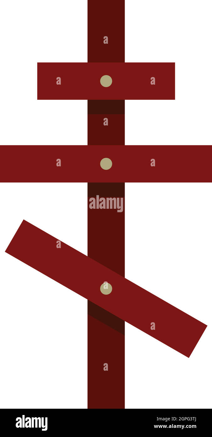 Cross icon, flat style Stock Vector Image & Art - Alamy