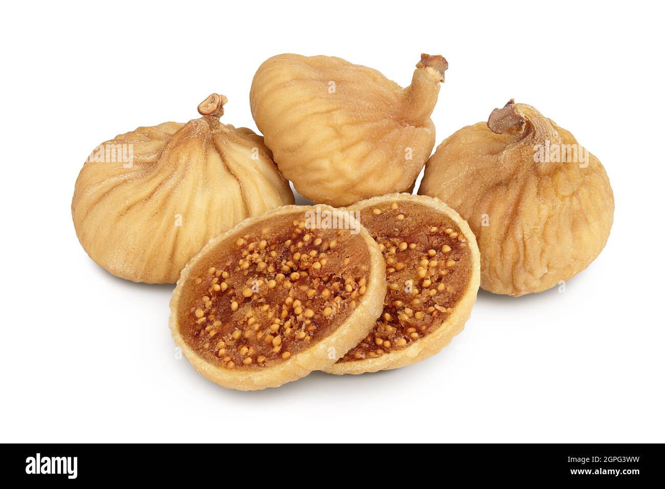 dried fig isolated on white background with clipping path and full ...