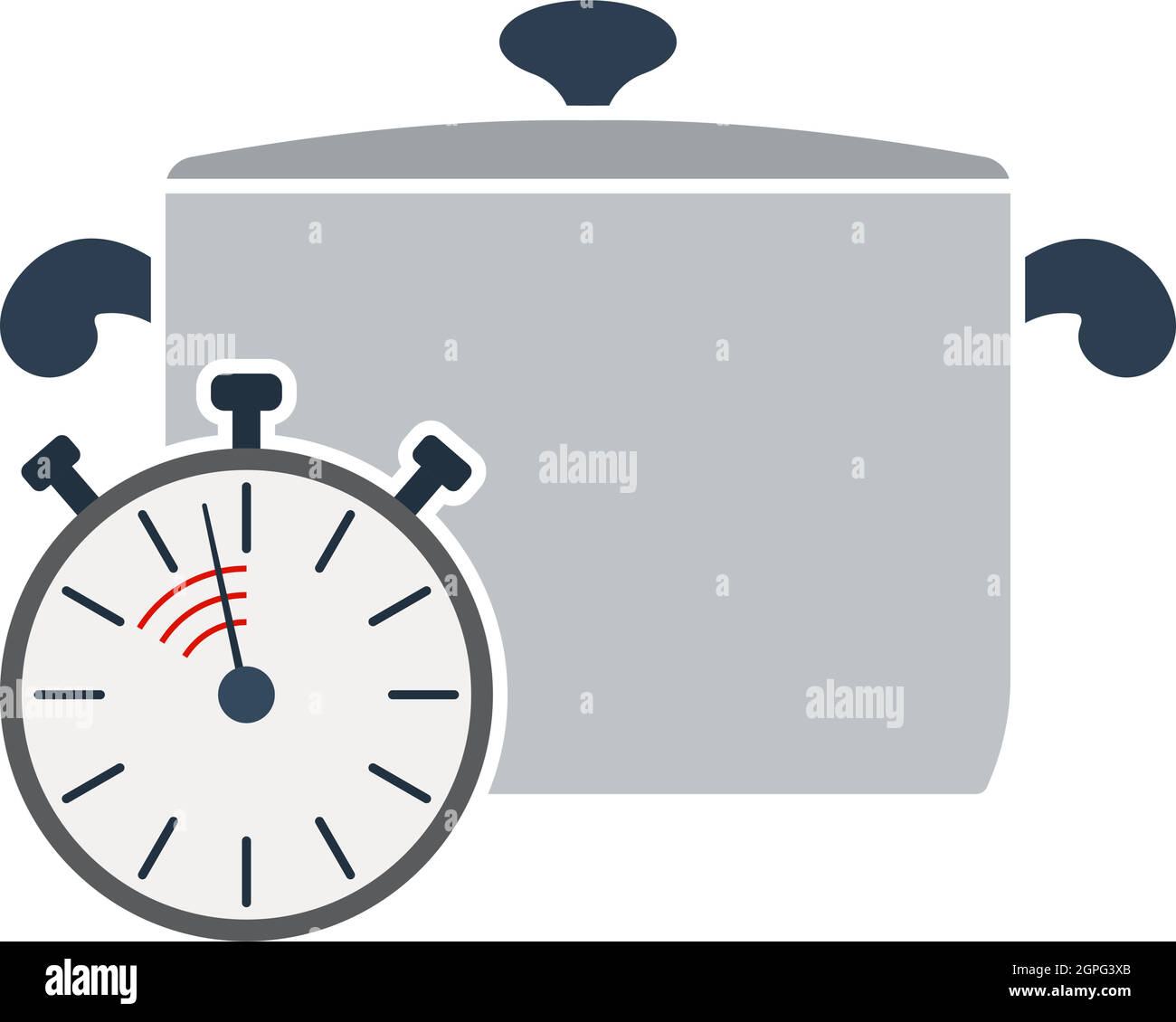 Pan With Stopwatch Icon Stock Vector Image & Art - Alamy