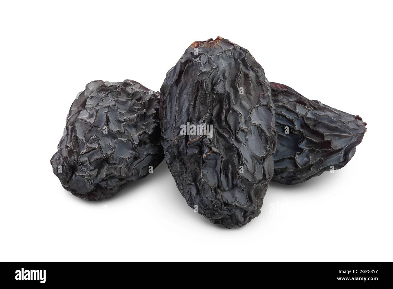 Yellow raisins isolated on white background with clipping path and full ...