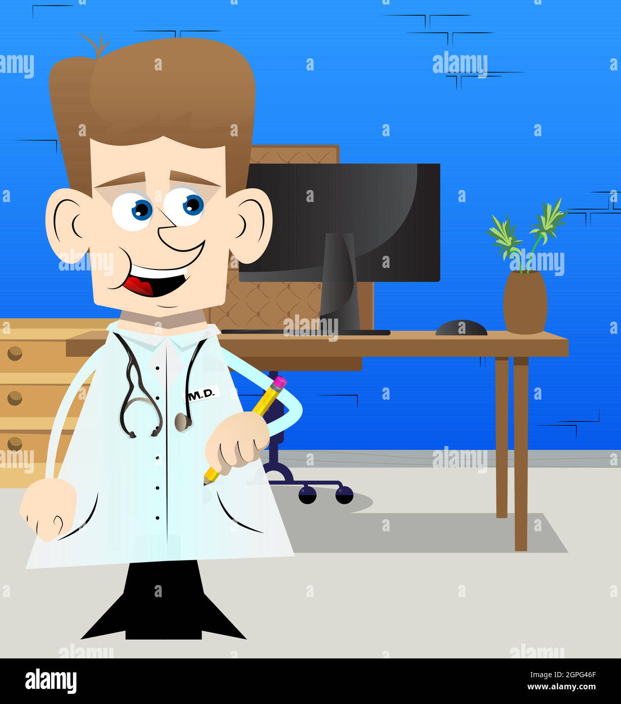 Pen doctor Stock Vector Images - Alamy