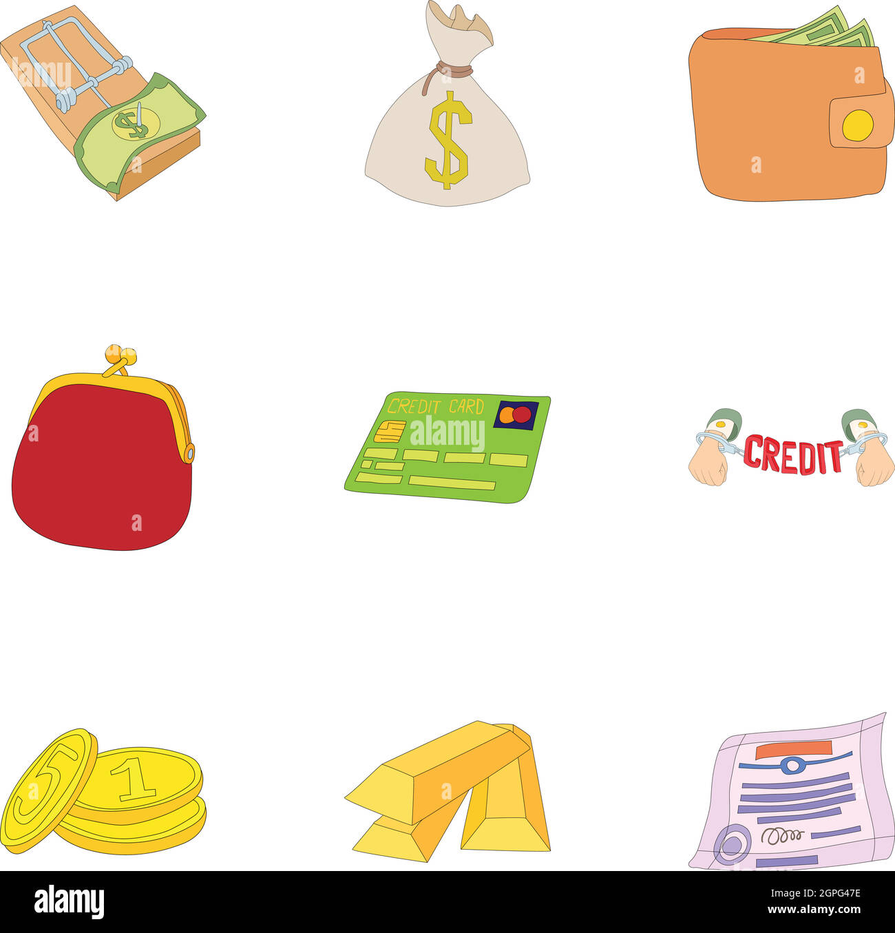 Finance success cartoon Cut Out Stock Images & Pictures - Alamy