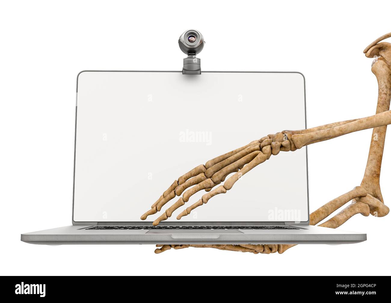 Still Waiting Skeleton Computer