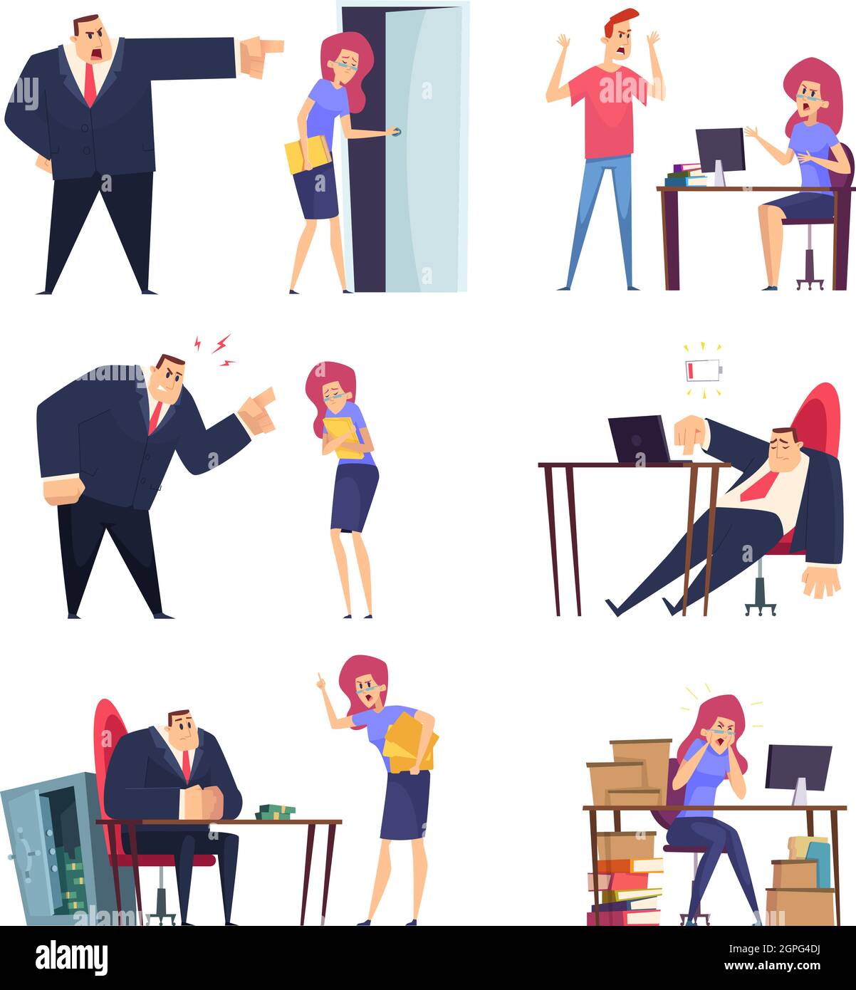 Cartoon work hi-res stock photography and images - Alamy