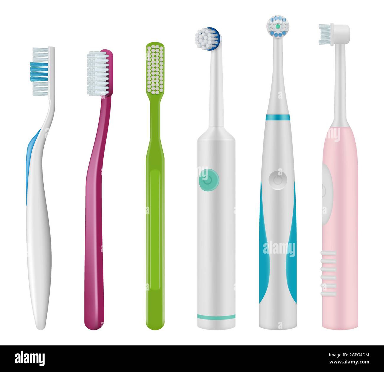 Electrical toothbrushes Stock Vector Images - Alamy