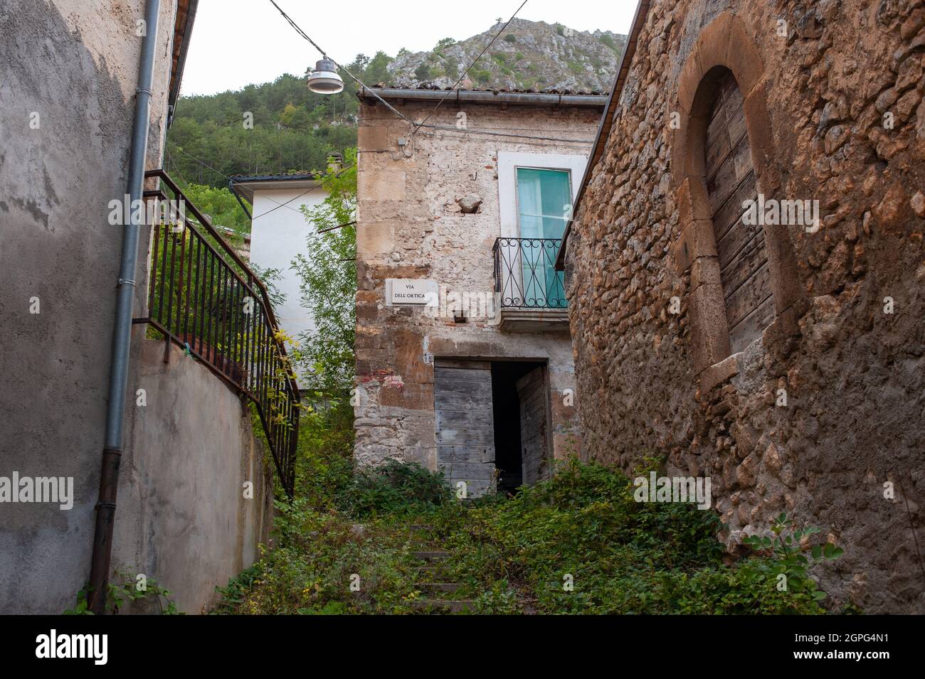 Fossa (Aq), Italy 25/09/2021: the city abandoned after the earthquake ...