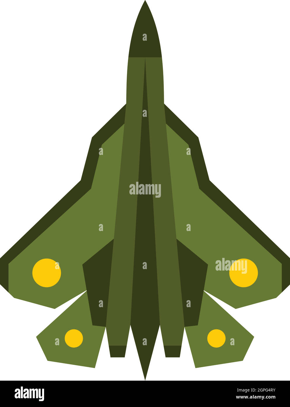 Military fighter icon, flat style Stock Vector Image & Art - Alamy