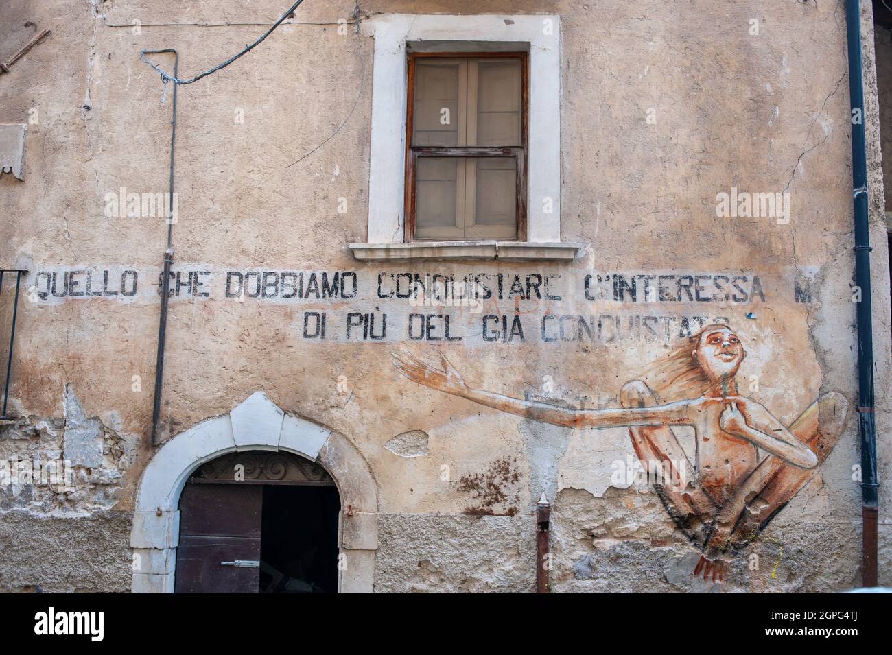 Fossa (Aq), Italy 25/09/2021: the city abandoned after the earthquake ...