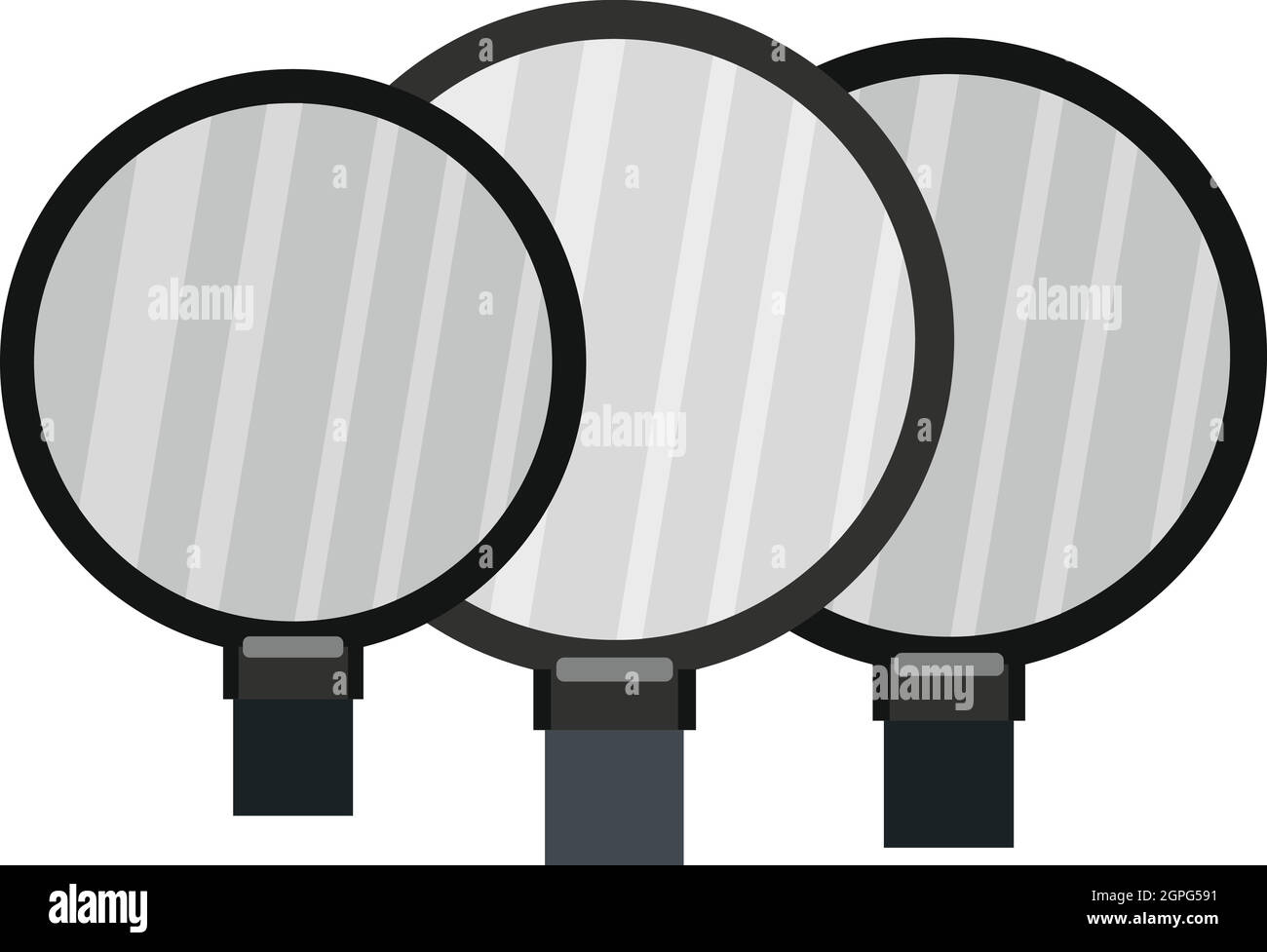 Magnifying glass flat hi-res stock photography and images - Alamy