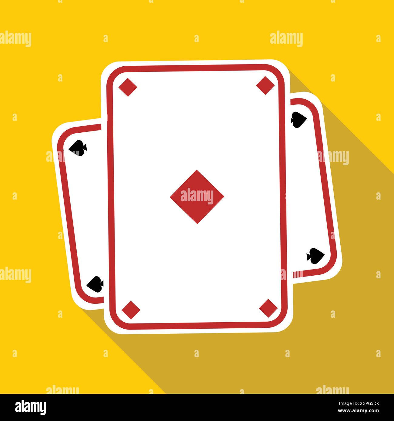 Playing card icon, flat style Stock Vector Image & Art - Alamy