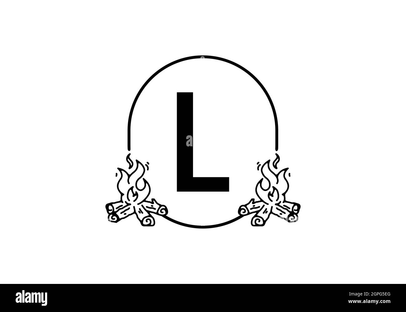 Fire of l Stock Vector Images - Alamy