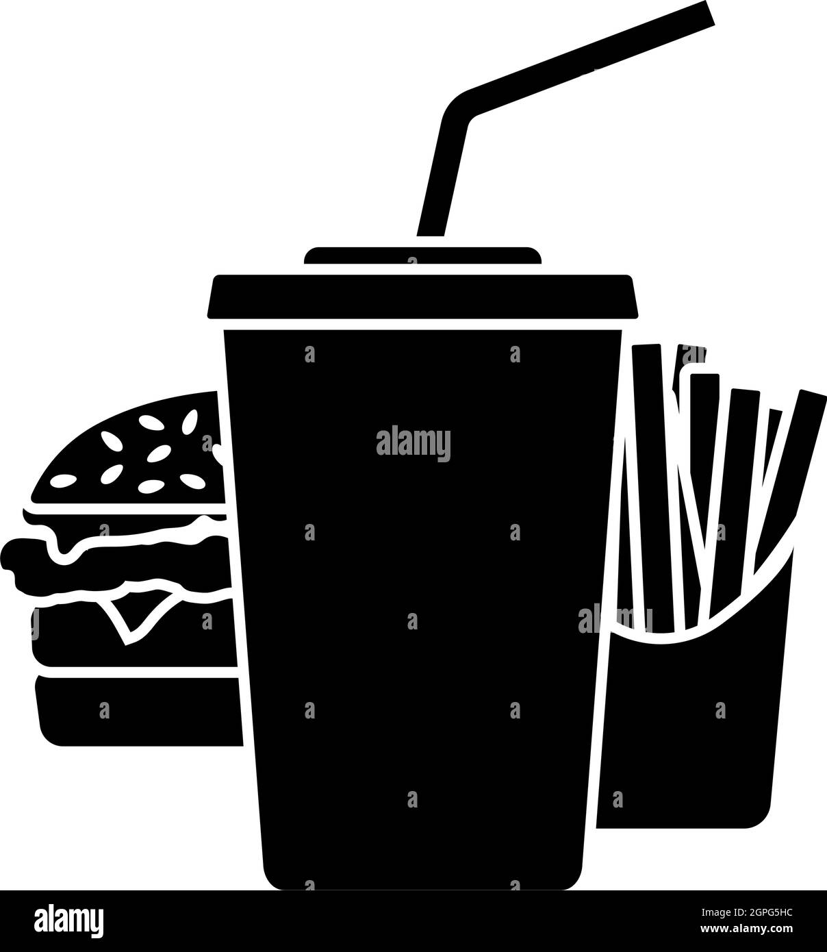 Fast Food Icon Stock Vector Image & Art - Alamy