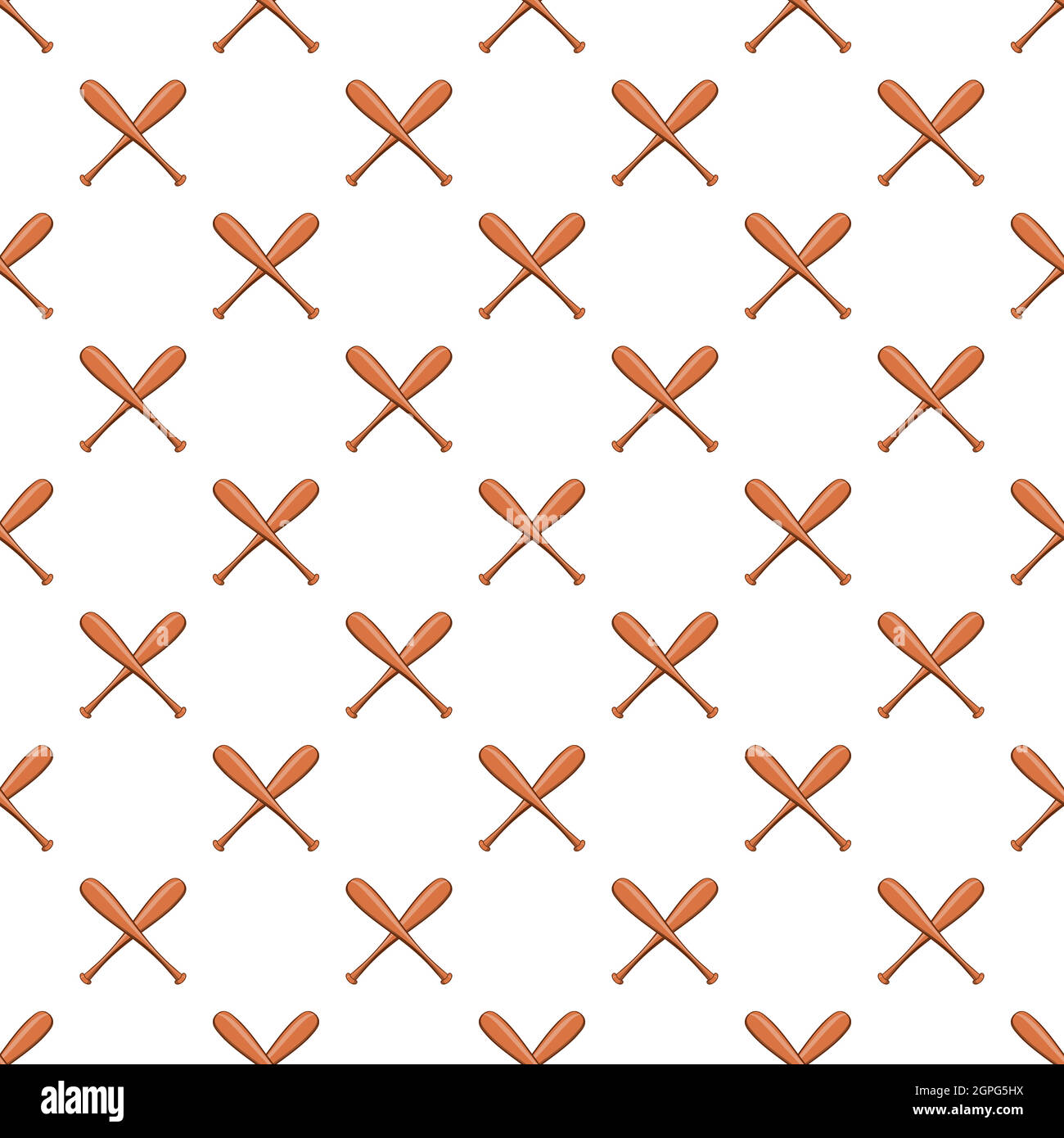 Baseball bat pattern, cartoon style Stock Vector Image & Art - Alamy