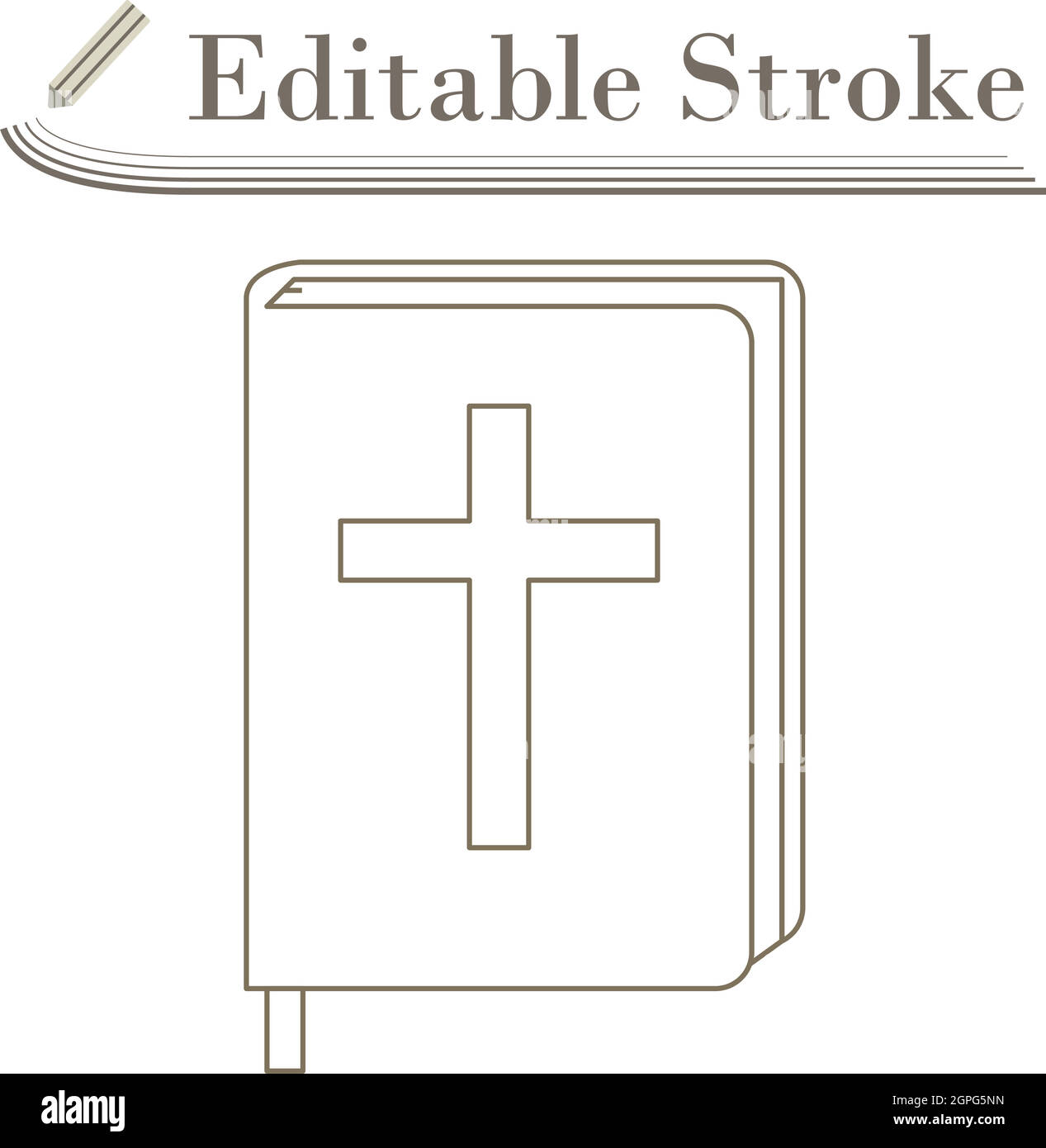 Holly Bible Icon Stock Vector Image & Art - Alamy