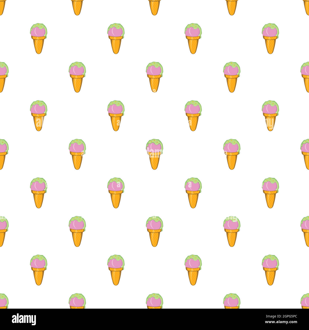 Ice cream cartoon seamless Stock Vector Images - Alamy