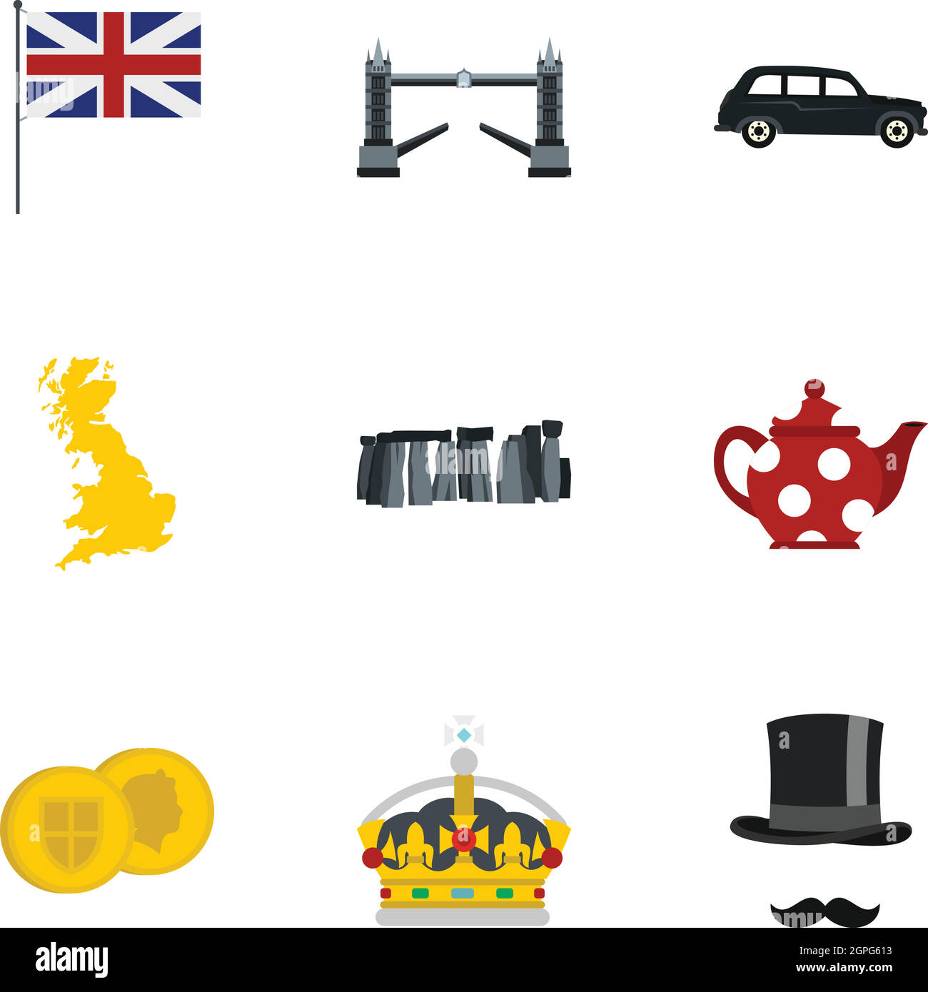 Tourism in United Kingdom icons set, flat style Stock Vector Image ... Tourism in United Kingdom icons set, flat style Stock Vector Image ...