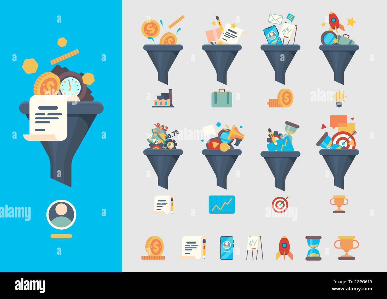 Funnel generation sales. Business generative models consumer identified ...