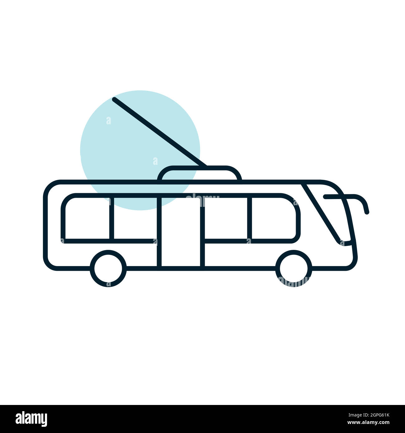 Passenger trolley bus Stock Vector Images - Alamy