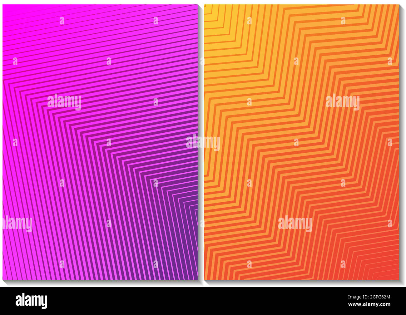 Set backgrounds striped pattern Cut Out Stock Images & Pictures - Alamy