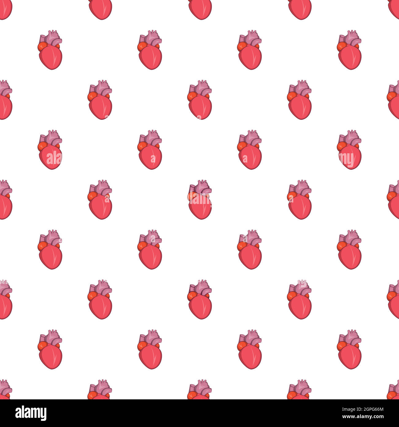 Seamless pattern organ heart Stock Vector Images - Alamy