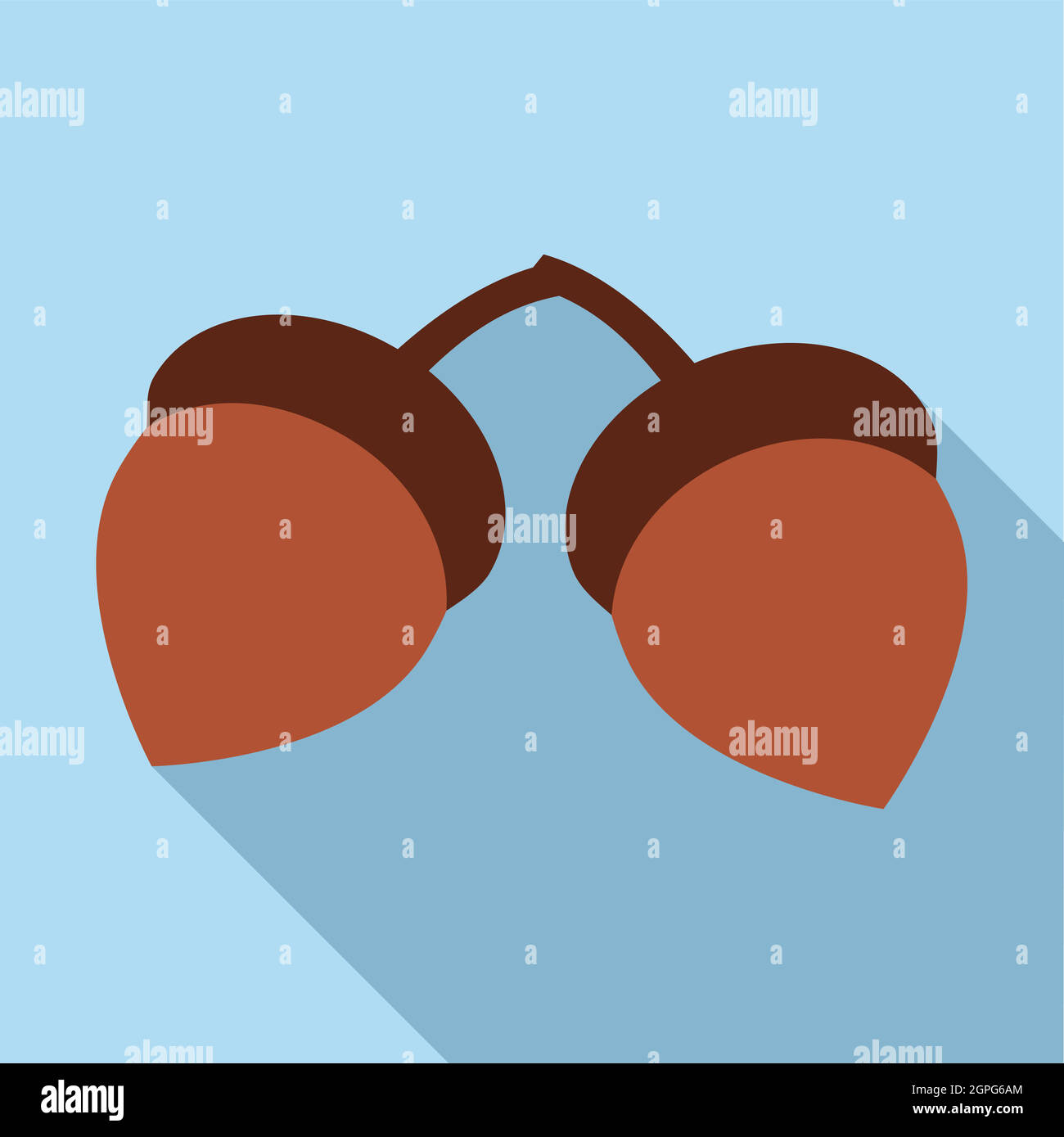 Blue oak acorn Stock Vector Images - Alamy