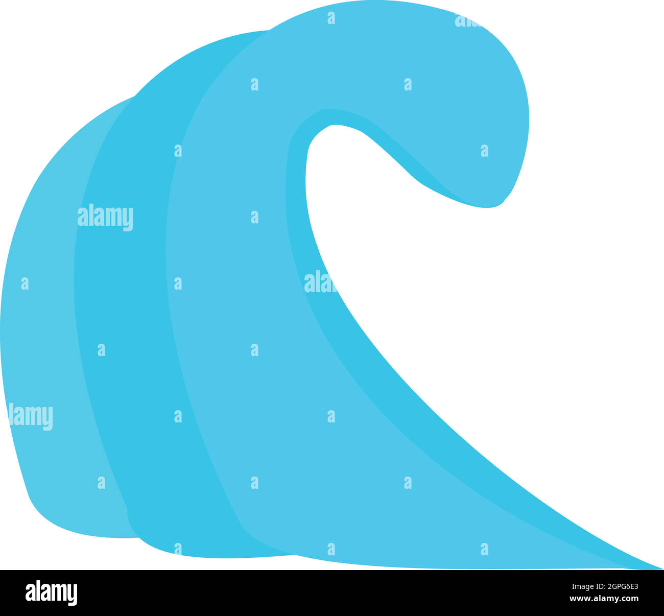 High ocean wave icon, cartoon style Stock Vector Image & Art - Alamy