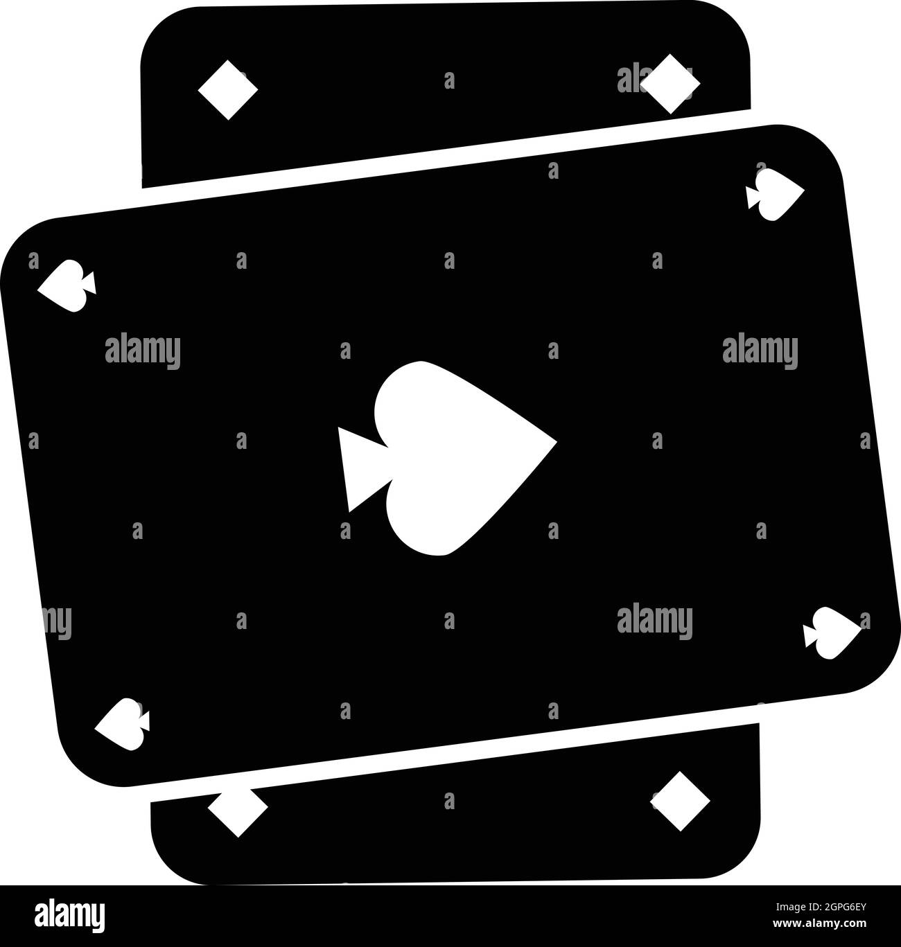 Poker playing card Black and White Stock Photos & Images - Alamy