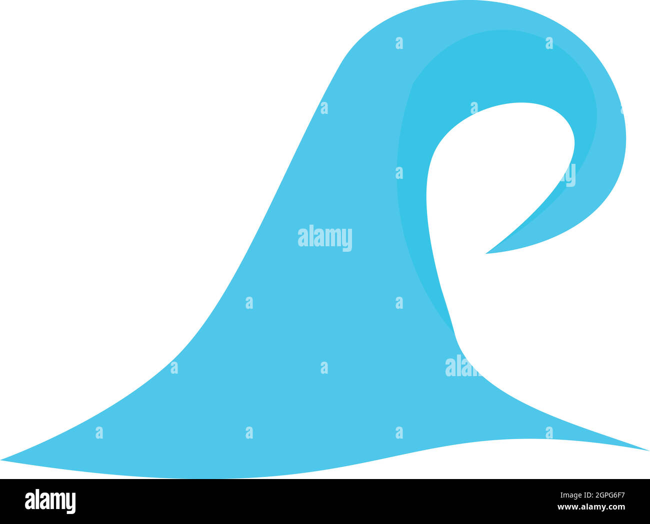 High sea wave icon, cartoon style Stock Vector Image & Art - Alamy