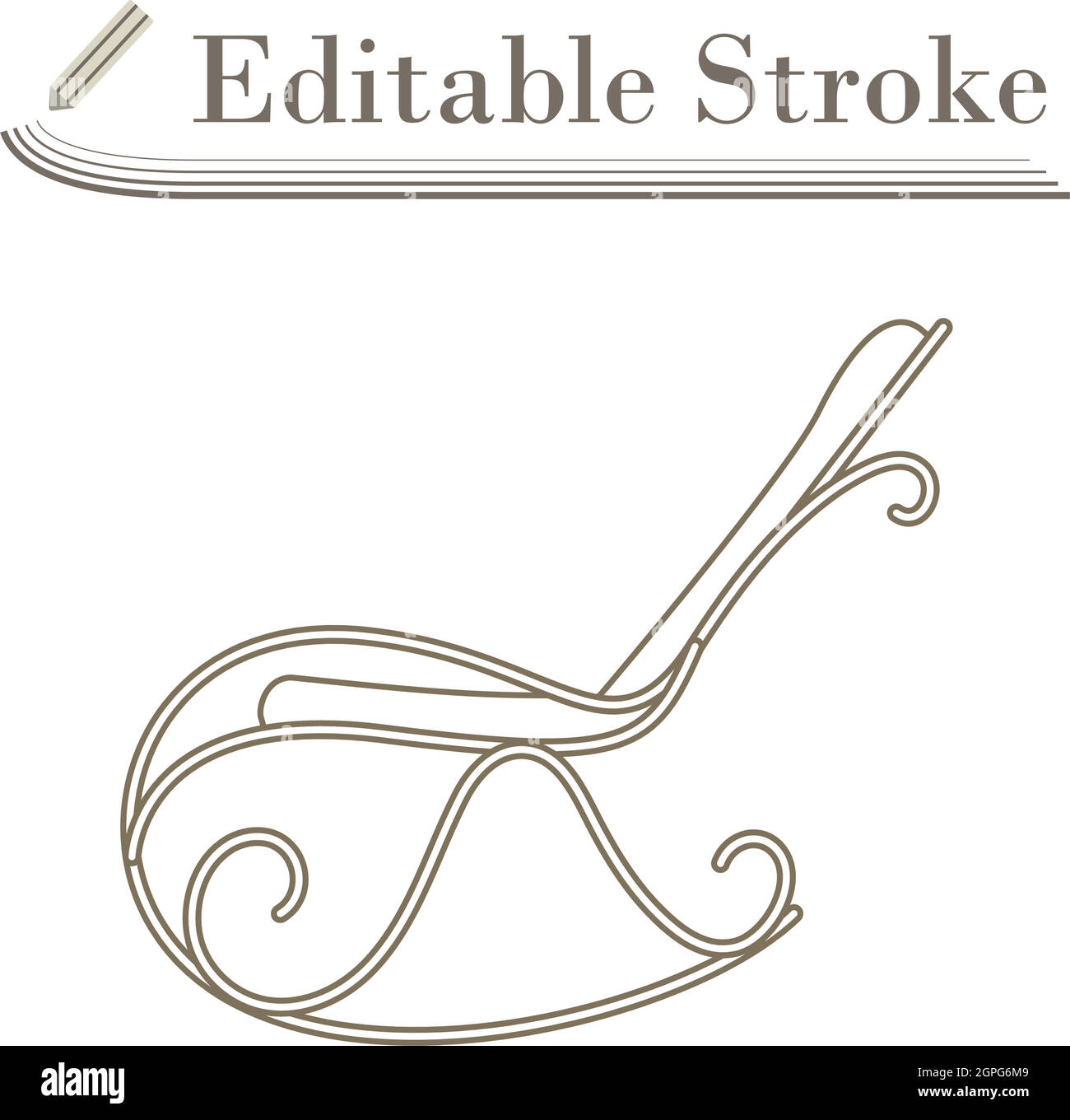 Vintage rocking chair drawing hi-res stock photography and images - Alamy