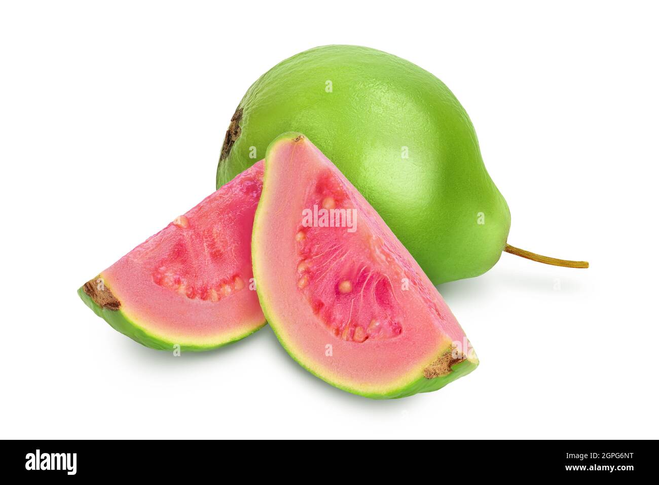 Guava fruit isolated on white background with clipping path and full ...