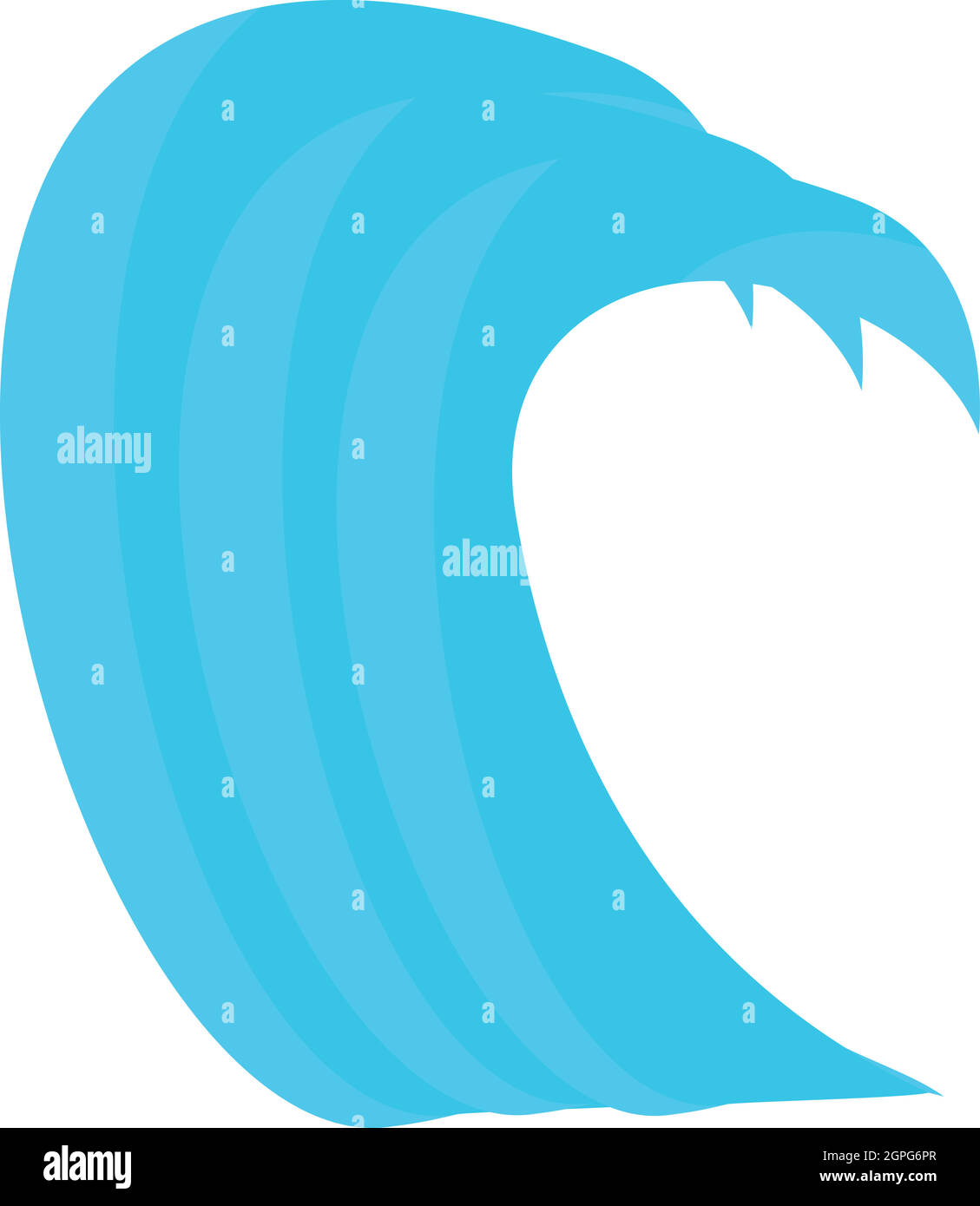 Tsunami big water wave Cut Out Stock Images & Pictures - Alamy