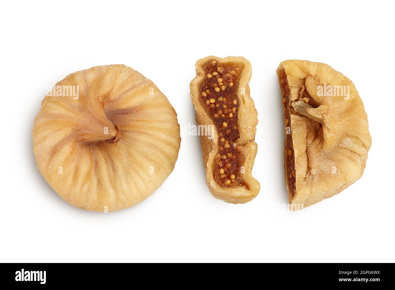 dried fig isolated on white background with clipping path and full ...