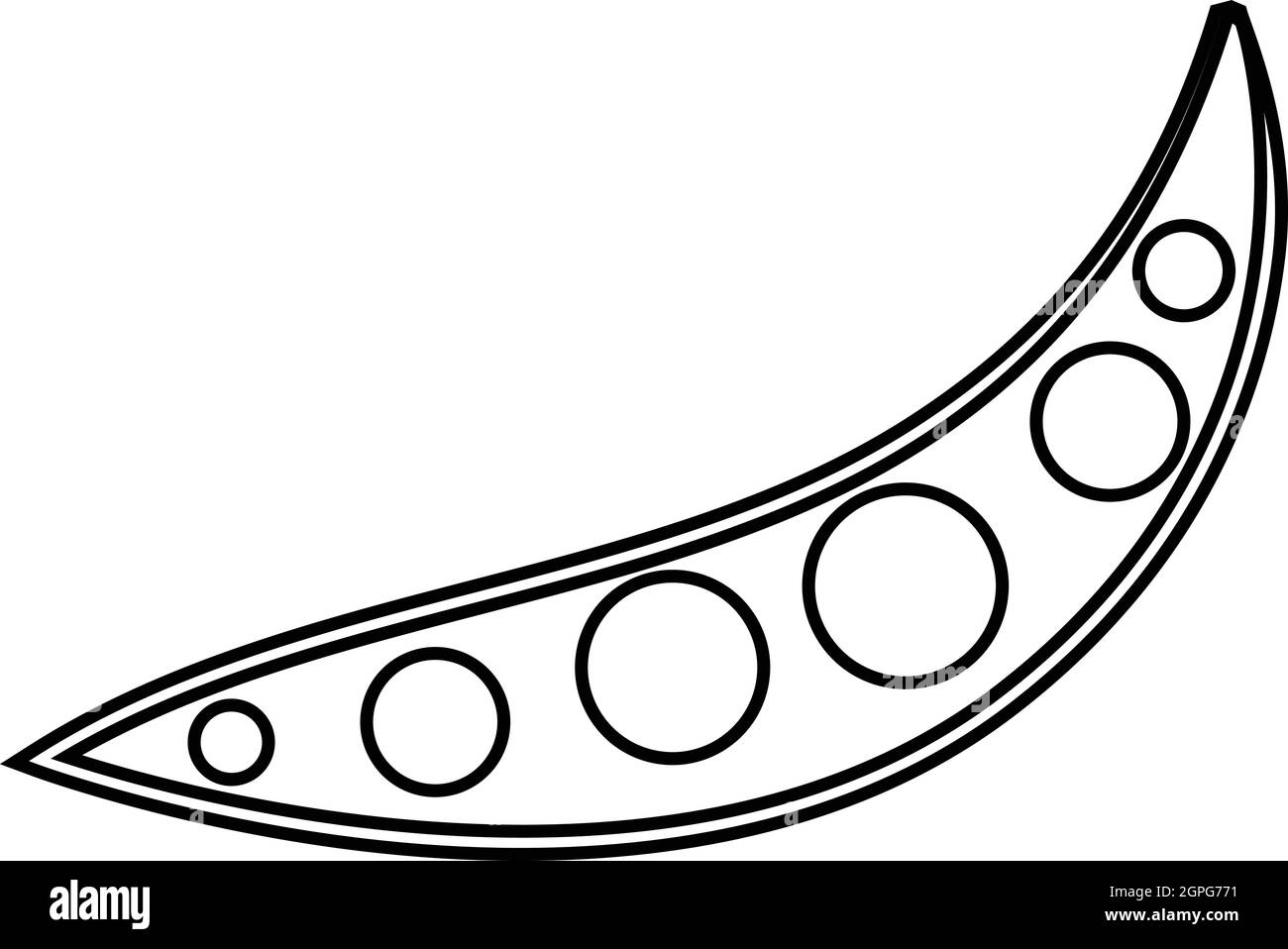 String bean icon, outline style Stock Vector Image & Art - Alamy