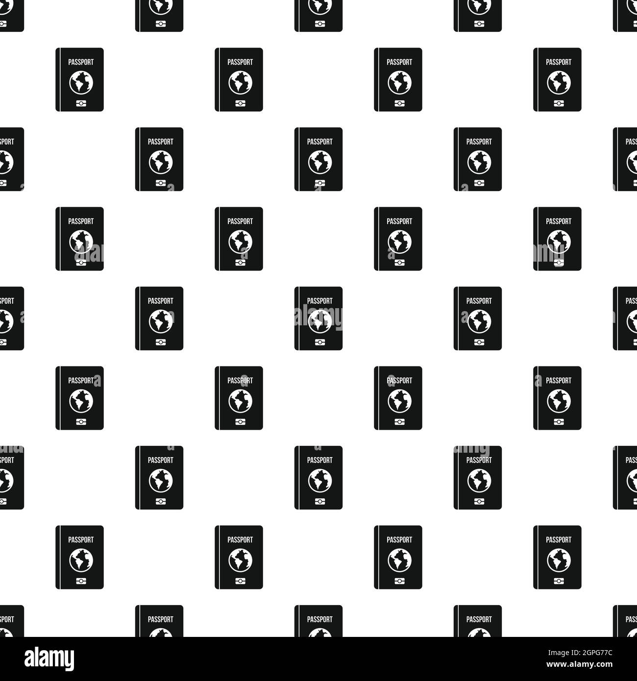 Passport pattern, simple style Stock Vector Image & Art - Alamy