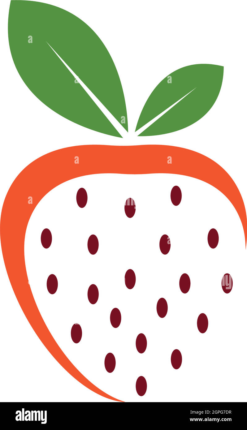 strawberry icon logo vector illustration Stock Vector Image & Art - Alamy