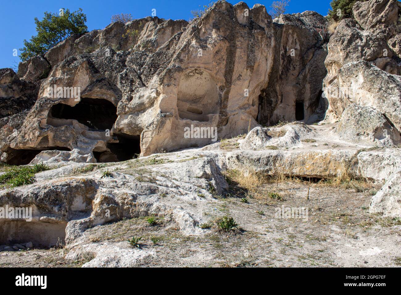 Phrygian Valley (Frig Vadisi). Ruins from thousands of years ago ...