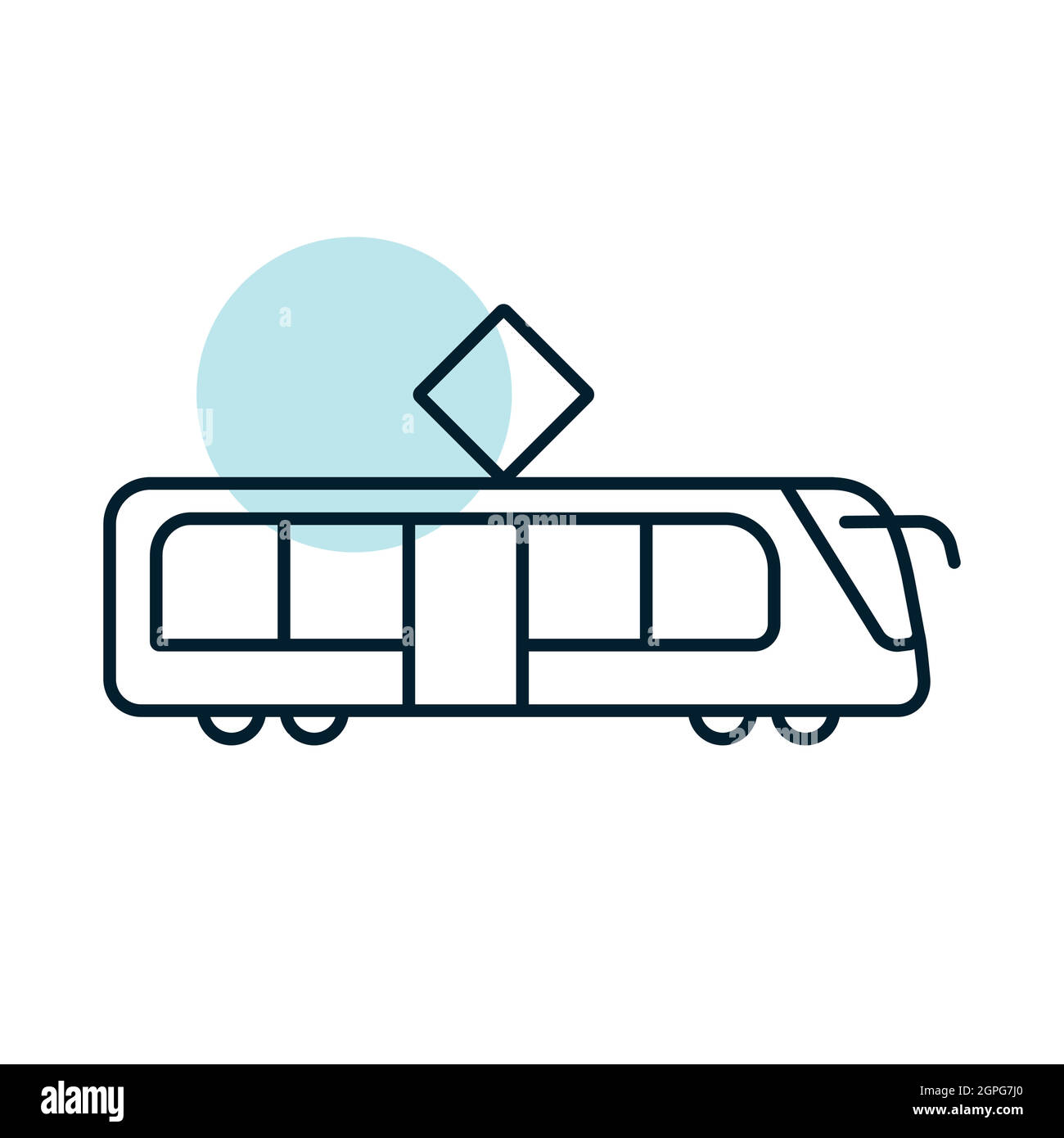 City tram flat vector icon Stock Vector Image & Art - Alamy