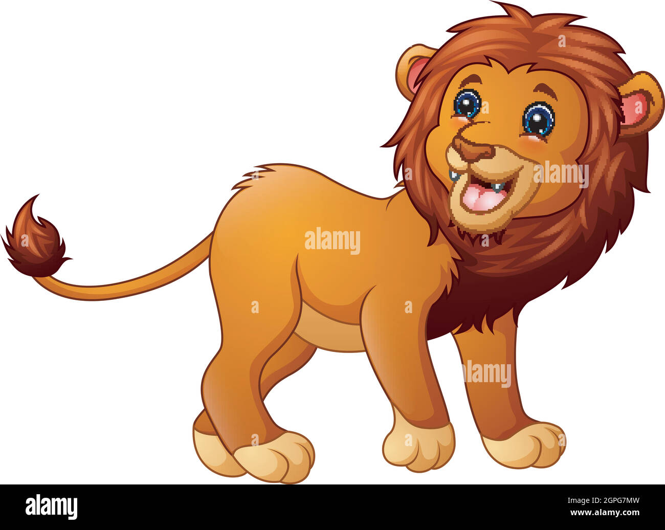 Cute lion cartoon Stock Vector Image & Art - Alamy